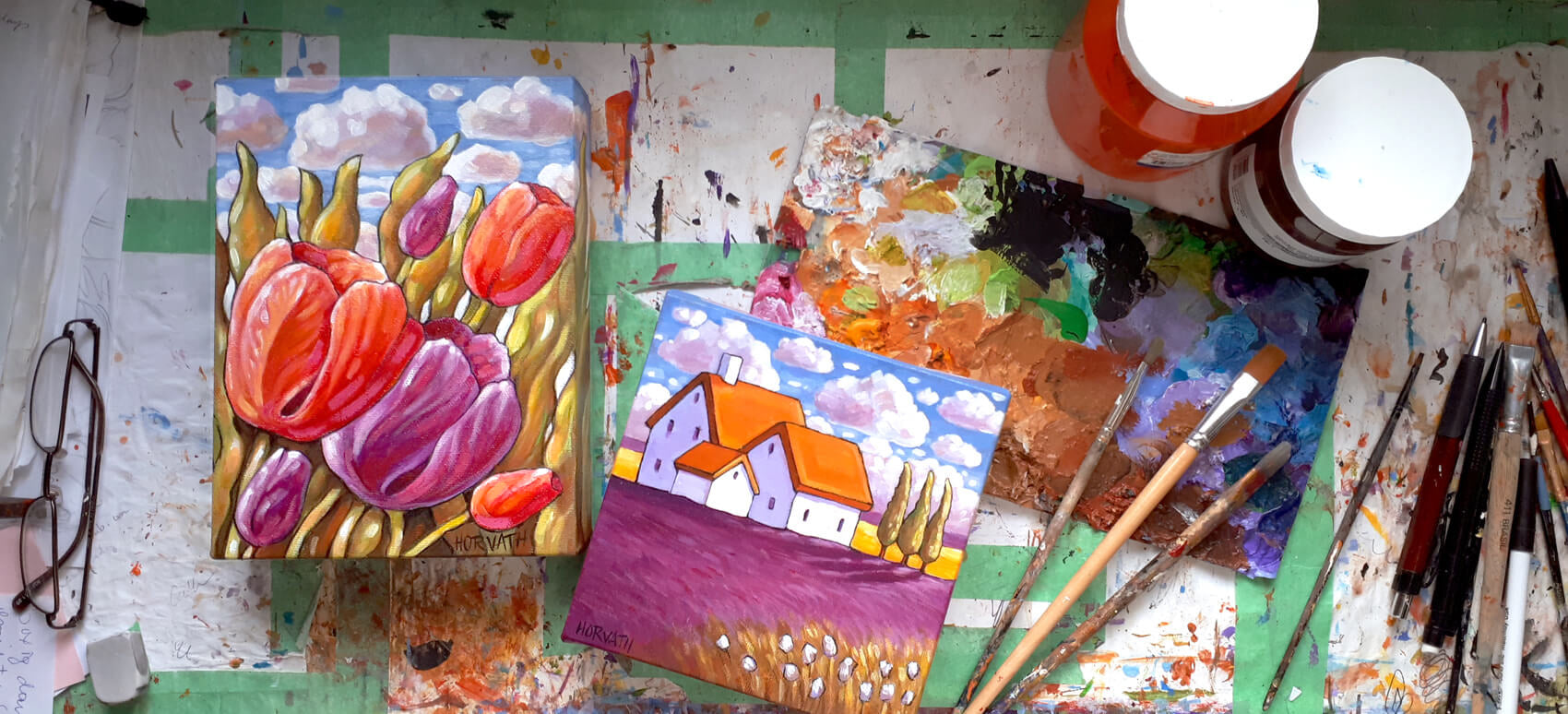 Artist Cathy Horvath Buchanan Art Studio – SoloWorkStudio