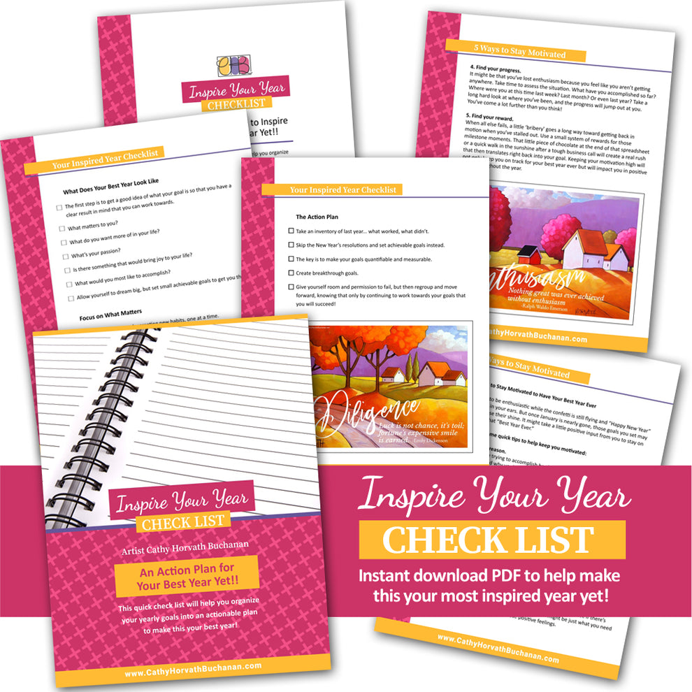 Inspire Your Year Ebook, Workbook, Planner, Checklist PDF Bundle Print ...