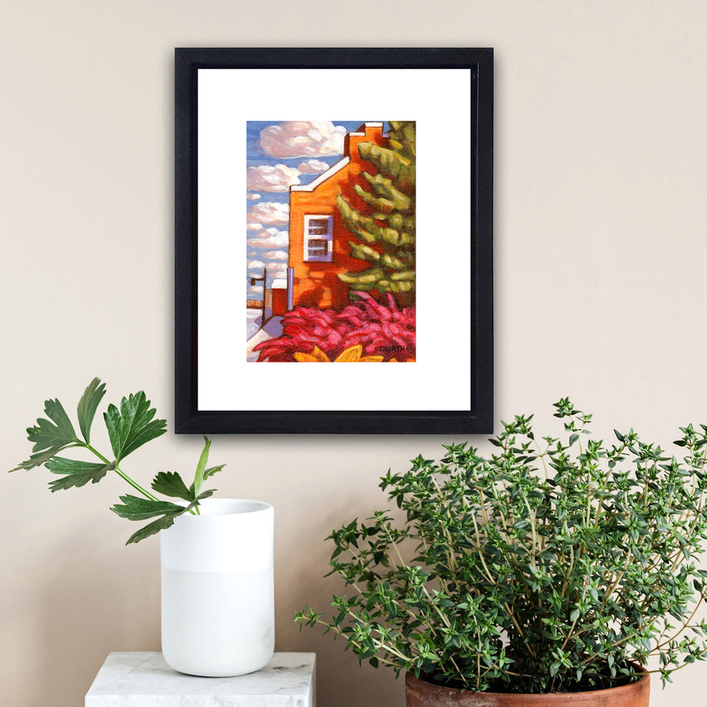 Russel House Port, Petite Paper Landscape Original Painting ...