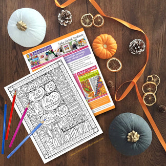 Halloween Pumpkins Words Coloring Page, PDF Download Printable ...