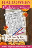 Halloween Pumpkins Words Coloring Page, PDF Download Printable ...