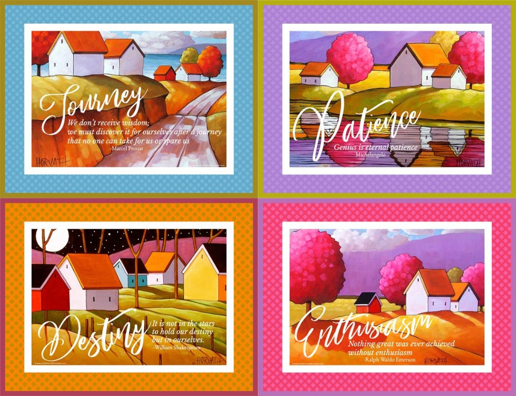 Journey set of 4 Collection Inspirational Quote Wall Art Printable Dow ...